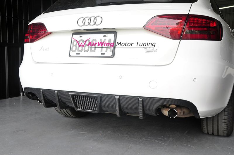 AIRWING CO.,LTD. - Products - AUDI A4 B8 - AirWing style rear diffuser ...