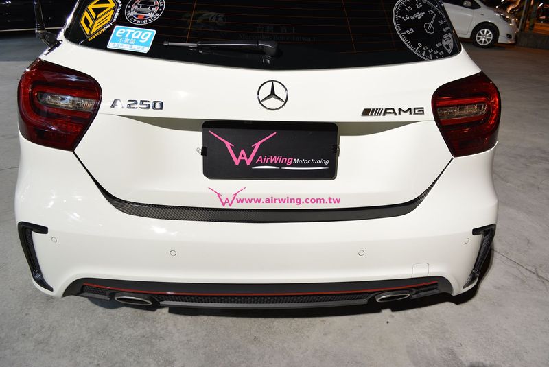 AIRWING CO.,LTD. - Products - W176 - AirWing style rear bumper carbon ...