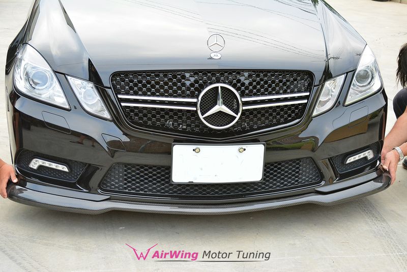 AIRWING CO.,LTD. - Products - W212 - CARLSSON style Carbon Front Lip ...