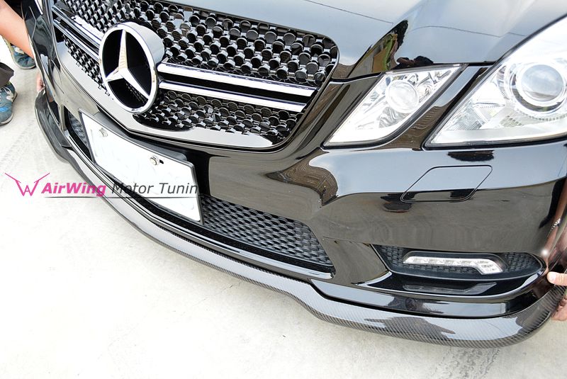 AIRWING CO.,LTD. - Products - W212 - CARLSSON style Carbon Front Lip ...