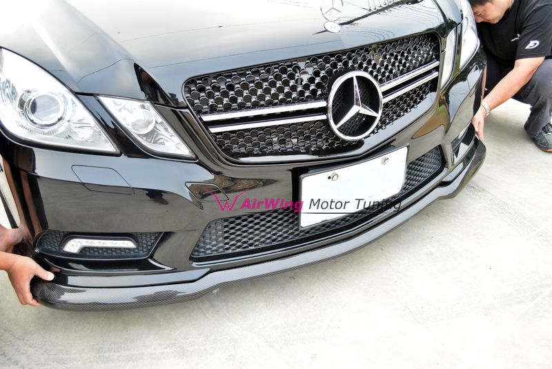 AIRWING CO.,LTD. - Products - W212 - CARLSSON style Carbon Front Lip ...