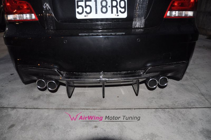 AIRWING CO.,LTD. - Products - E82 1M - RV style Carbon Rear Diffuser ...