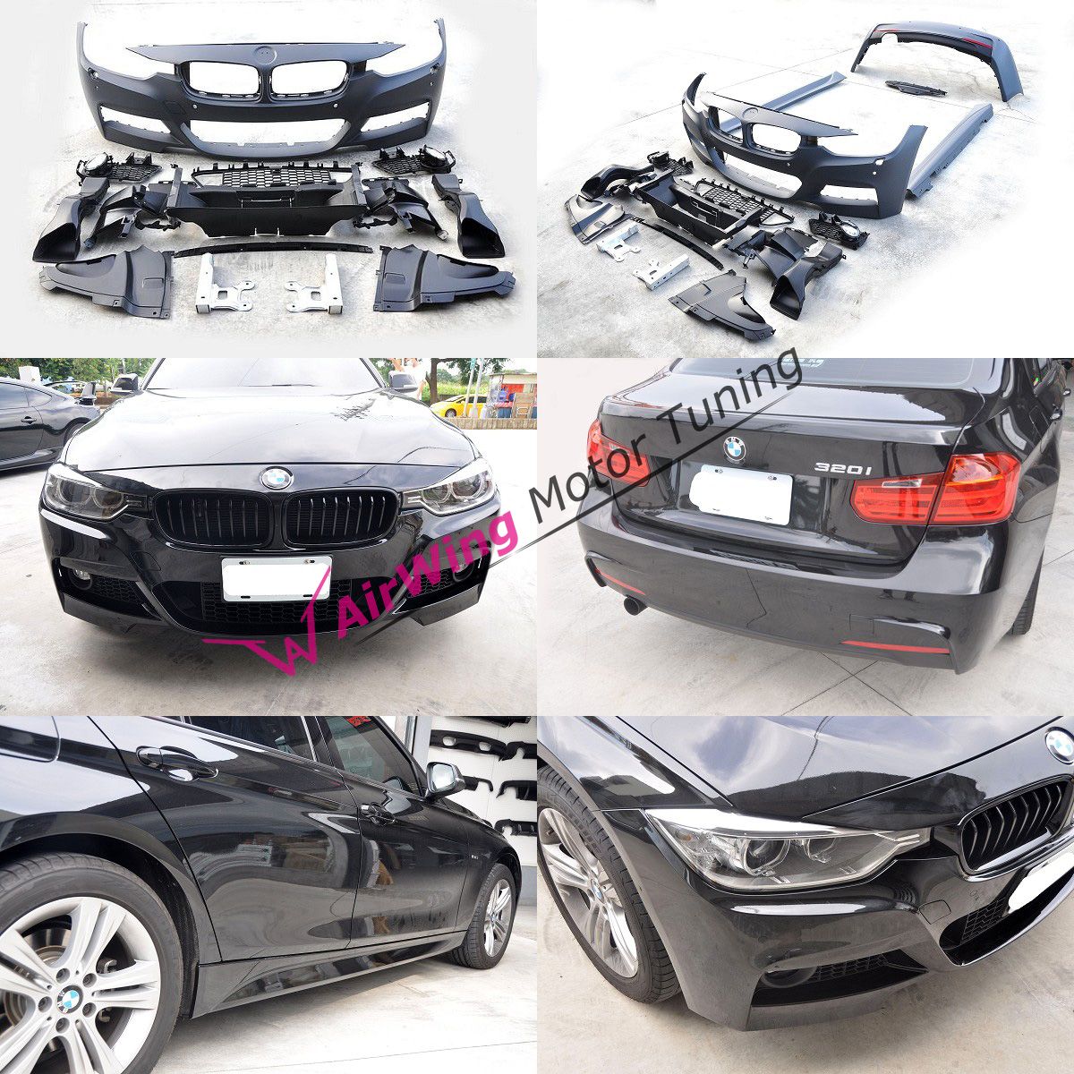 AIRWING CO.,LTD. - Products - BMW F30 - M-TECH M-sport style body kit ...