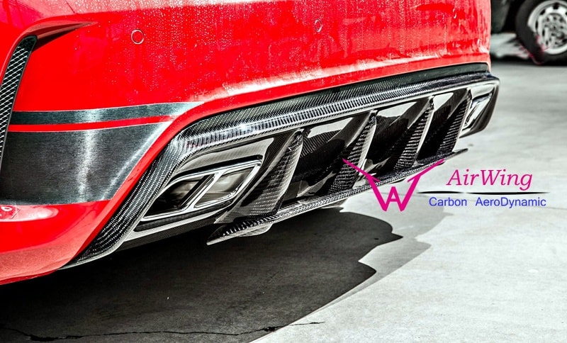 AIRWING CO.,LTD. - Products - W176 – FL ED1 style carbon rear Diffuser ...
