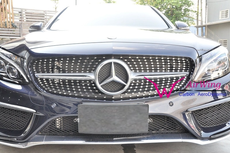 AIRWING CO.,LTD. - Products - W205 – AMG Diamond Grille - Carbon ...