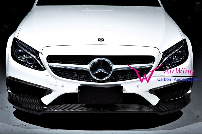 AIRWING CO.,LTD. - Products - W205 Sedan - Carlsson style Carbon Front ...