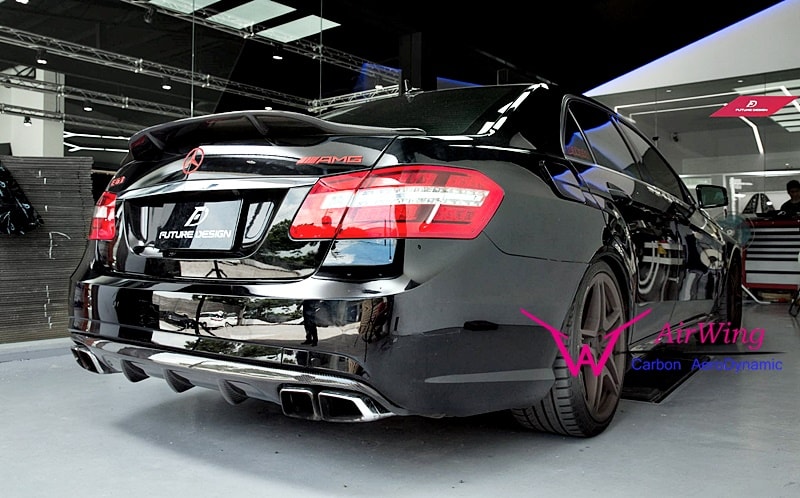 AIRWING CO.,LTD. - Products - W212 - AirWing style Carbon Trunk Spoiler ...