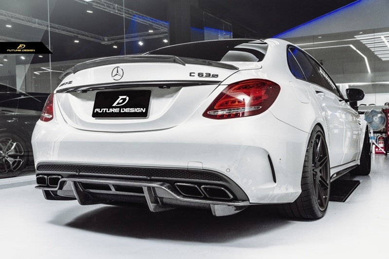 AIRWING CO.,LTD. - Products - W205 C63 Sedan- PSM style Carbon Rear ...