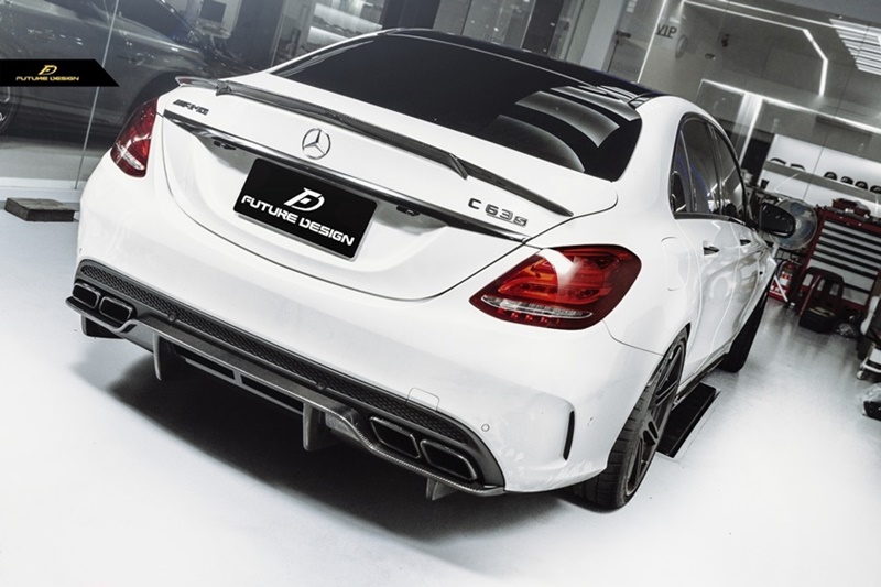 AIRWING CO.,LTD. - Products - W205 C63 Sedan- PSM style Carbon Rear ...